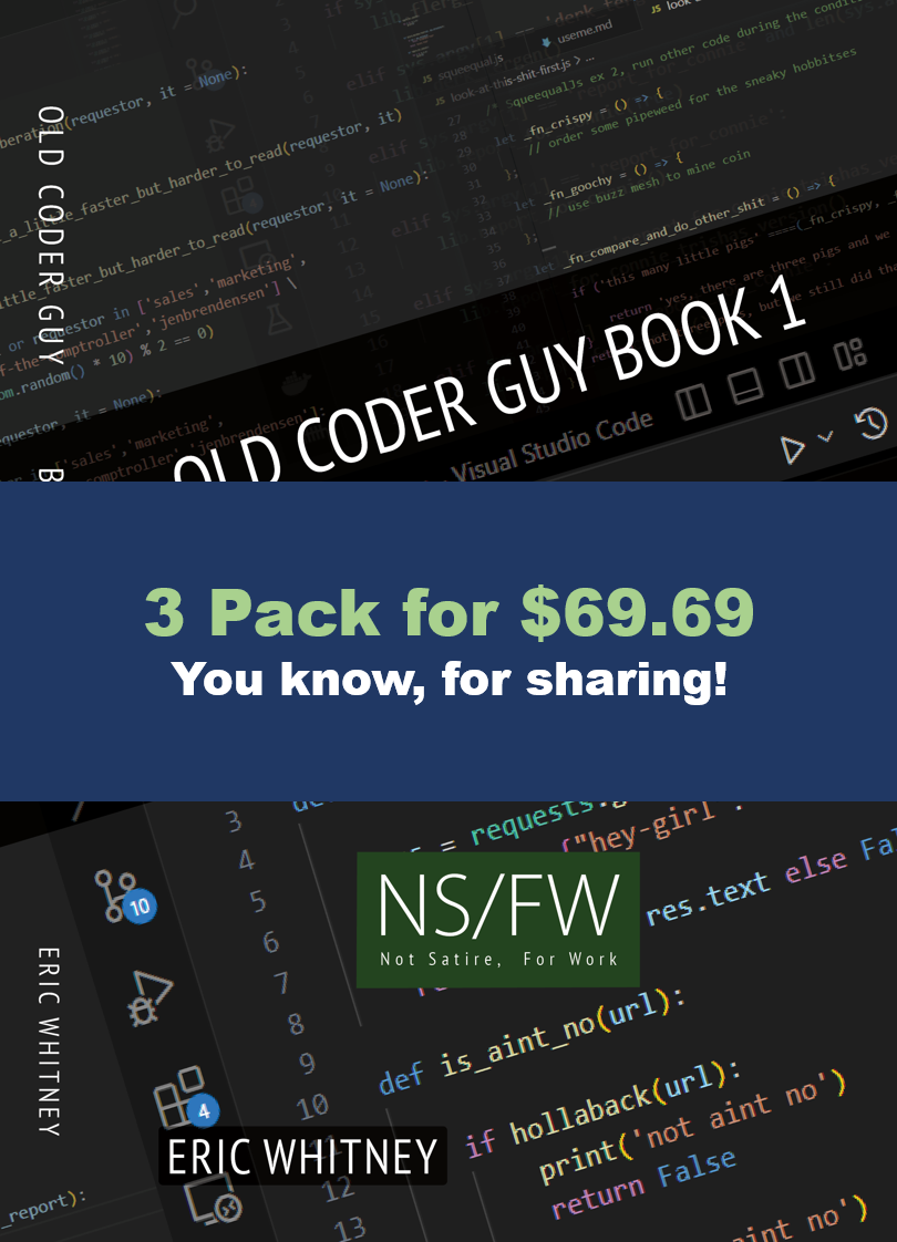 Old Coder Guy Book 1 Paperback 3 Pack The Old Coder Guy Store